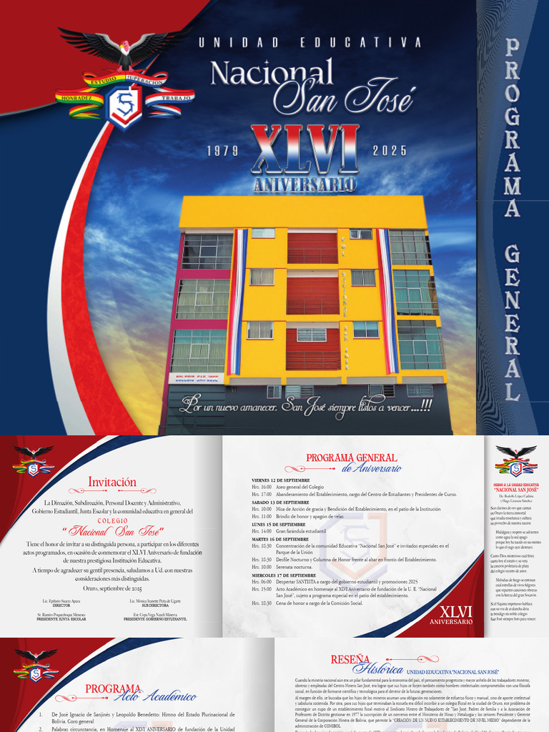 Programa Aniversario | PDF | Bolivia | Enseñando