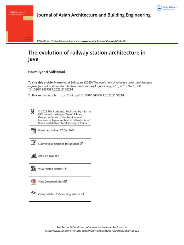 Evolution of Java's Railway Station Architecture | PDF