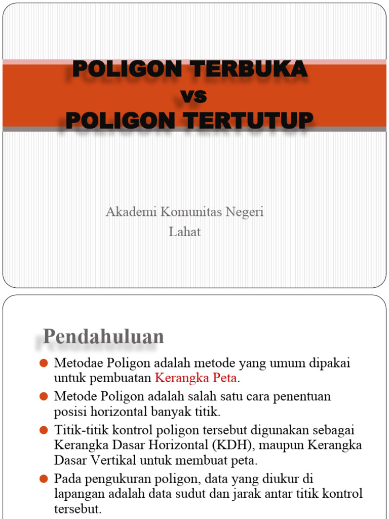 Poligon Terbuka vs Poligon Tertutup | PDF