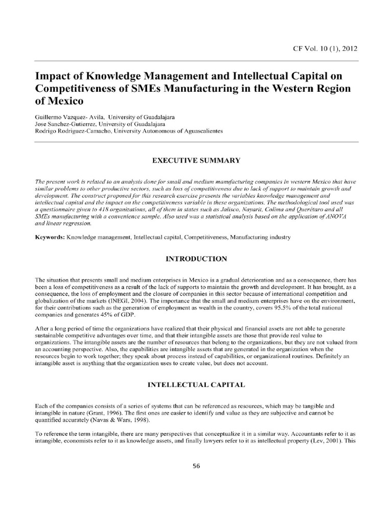 Impact of Knowledge Management and Intellectual Capital On ...