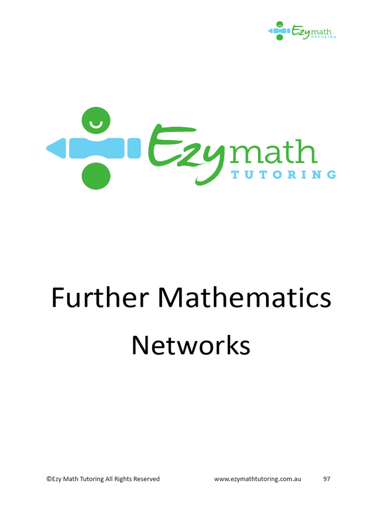 Year 12 Further Maths - Networks - Answers (Ch5) | PDF | Vertex (Graph ...