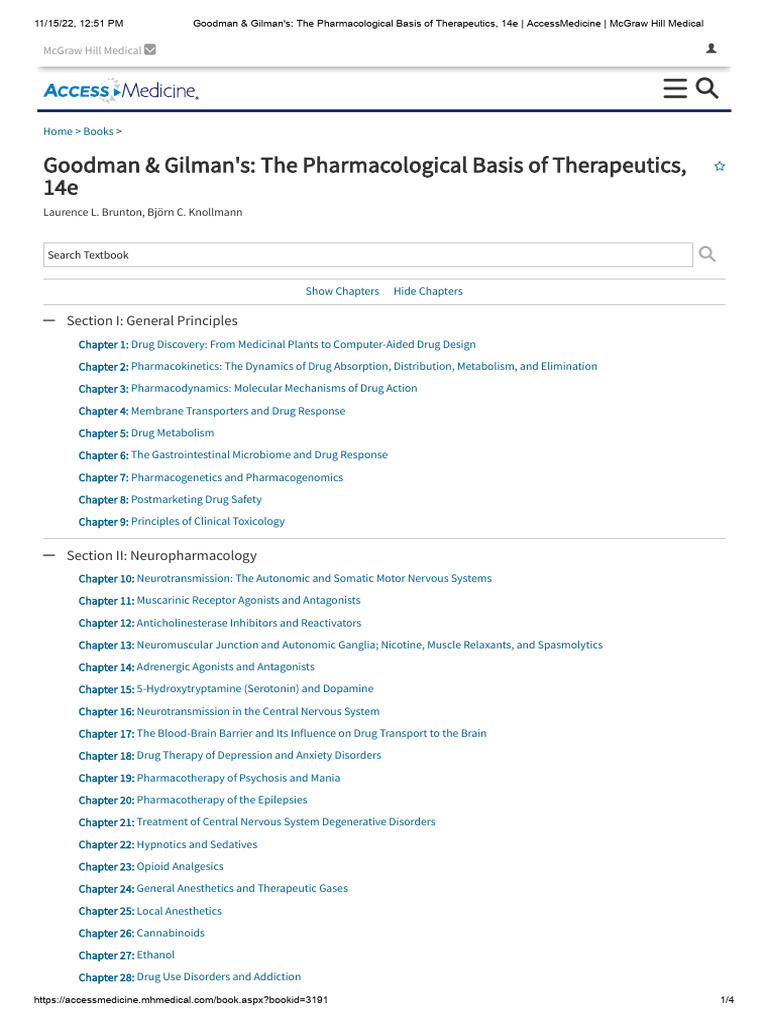 Goodman & Gilman's Pharmacology Guide | PDF | Pharmacology | Chemotherapy