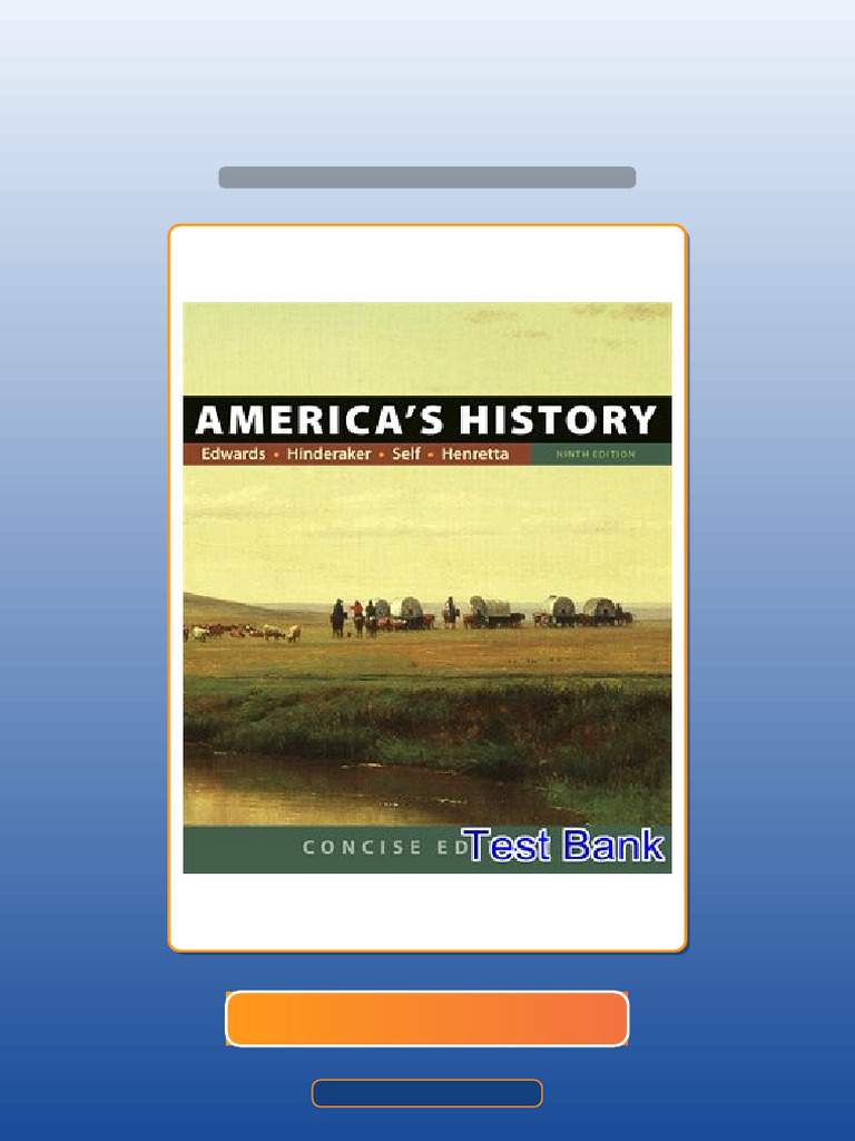Americas History Concise Edition 9th Edition Edwards Get It Now | PDF ...