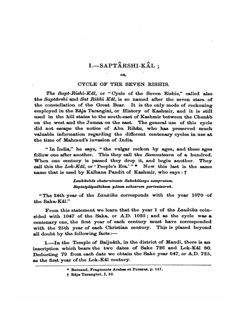 Book of Indian Eras | PDF