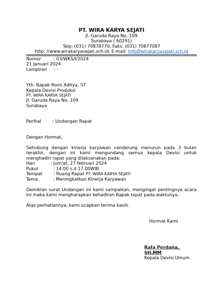 Melly Surat Undanganpak Roni | PDF