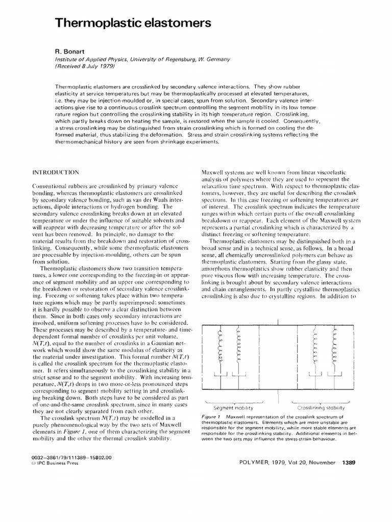 Understanding Thermoplastic Elastomers | PDF | Deformation (Engineering ...