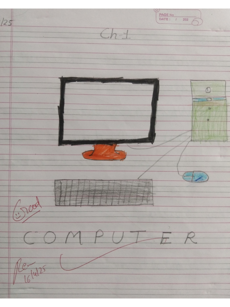 Computer Class 1 Chapter - 1, 2, 3, Rev. 1 | PDF