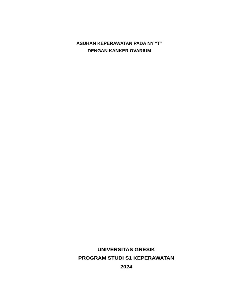 Askep CA Ovarium | PDF