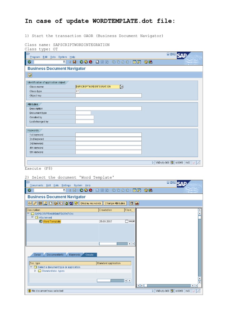Update Process for Word Templates | PDF | Computers | Technology ...