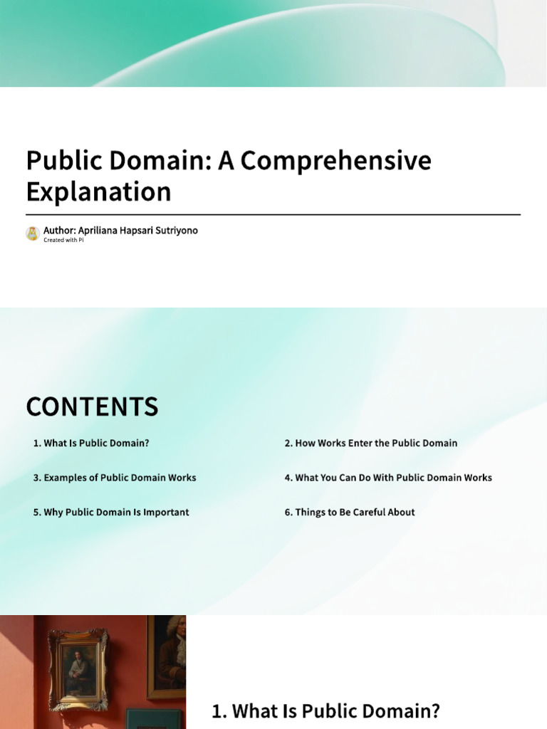 Public Domain - A Comprehensiv... | PDF | Public Domain