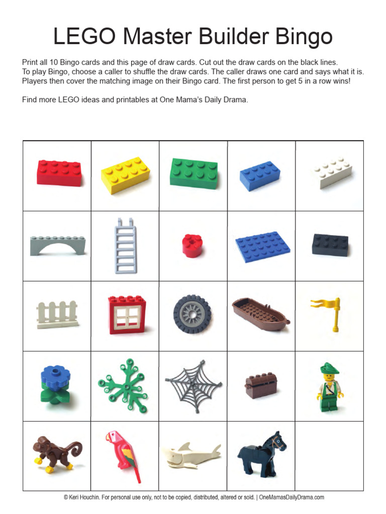 LEGO Bingo Cards-KeriHouchin | PDF