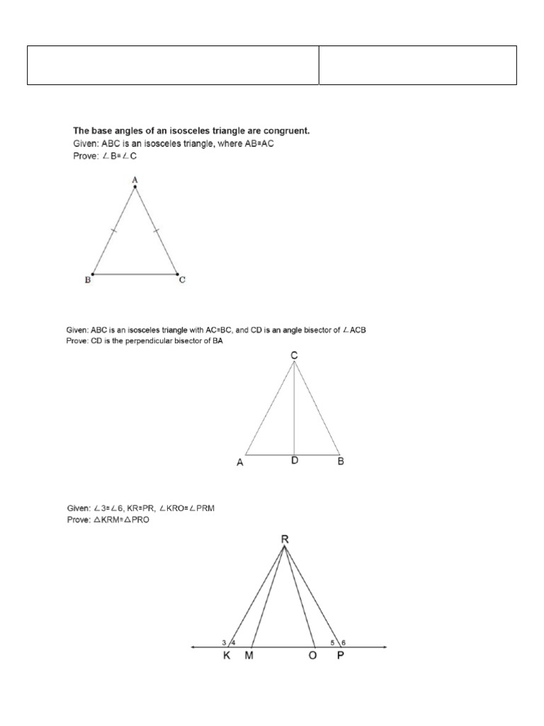 Proof Practice Collection for IM2H | PDF