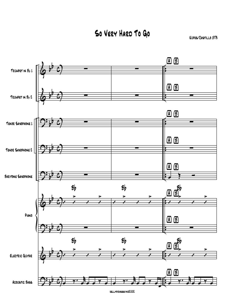 673132bd0571d So Very Hard To Go - 5 Horns | PDF