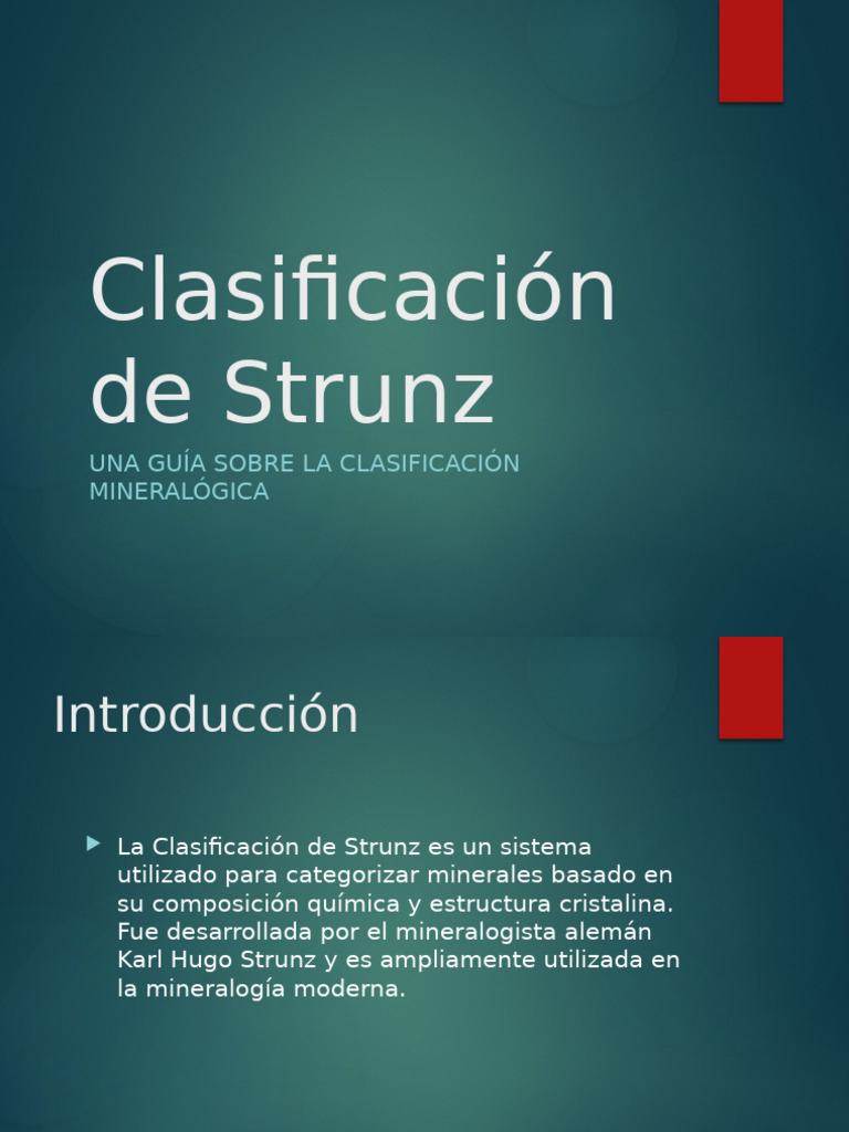 Clasificación de Strunz | PDF | Minerales | Calcita
