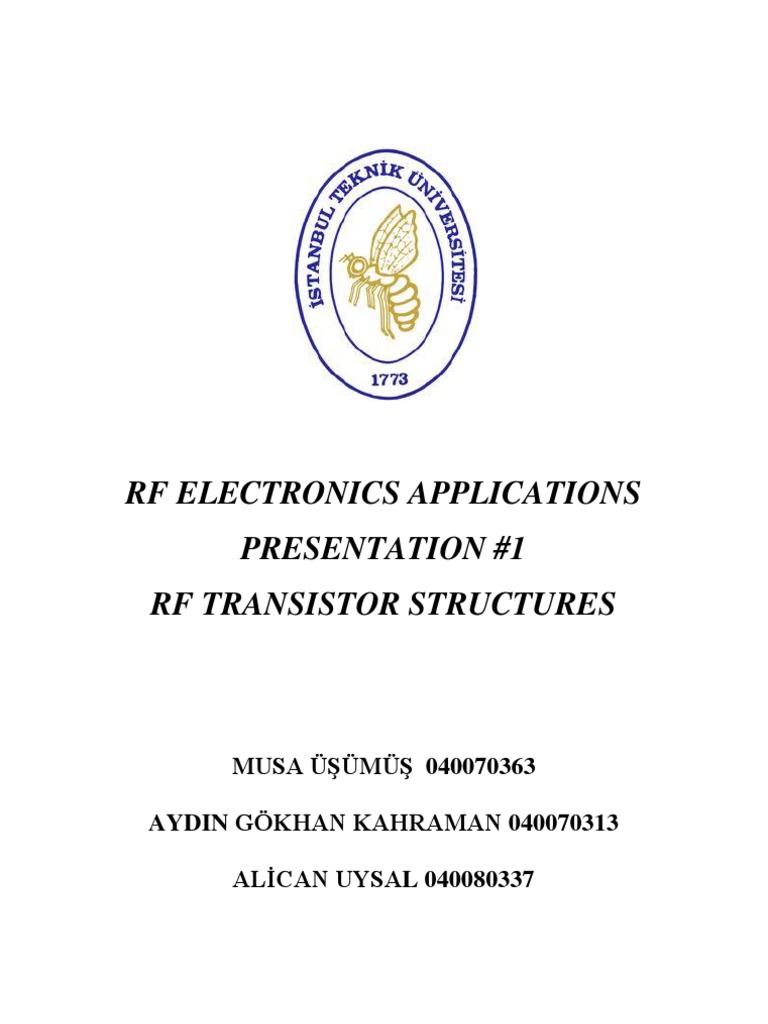 RF Transistors Structures | PDF | Mosfet | Field Effect Transistor