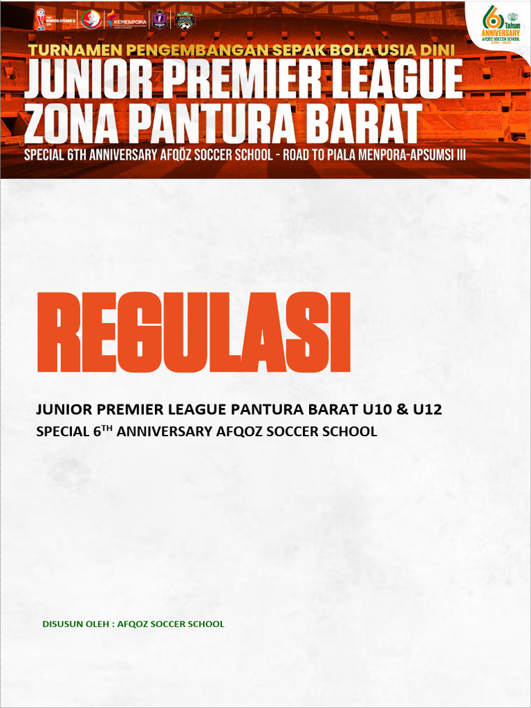 Regulasi Jpl Pantura Barat u10 & u12 2025 | PDF