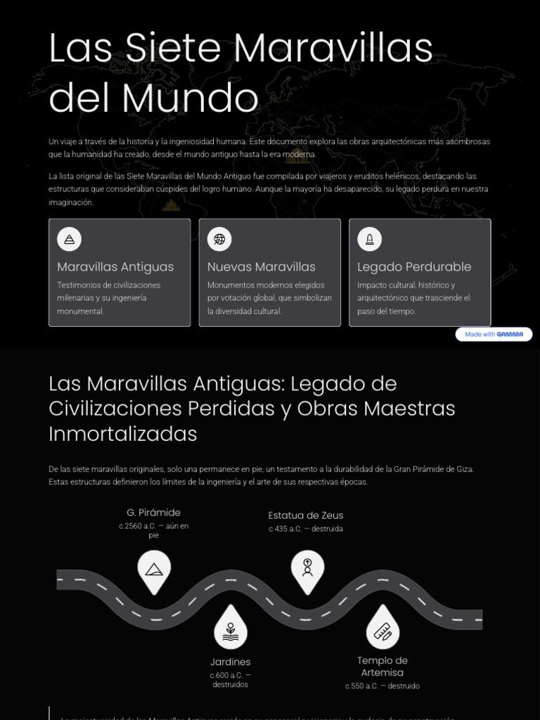 Siete Maravillas del Mundo: Antiguas y Modernas | PDF