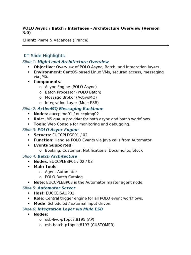 POLO Async & Batch Architecture Overview | PDF | Active Directory ...