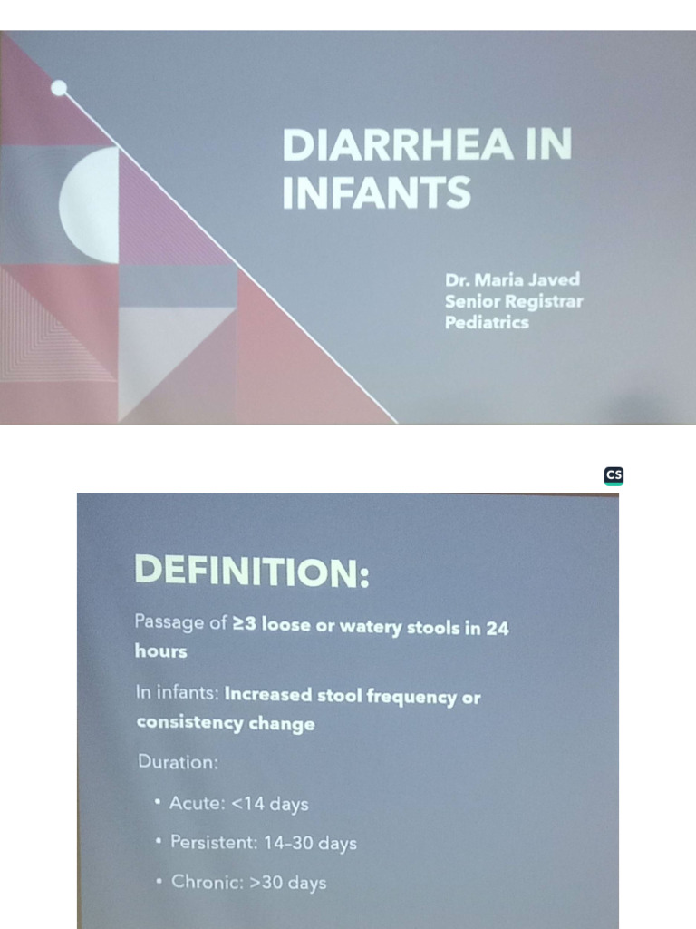 Pediatrics Diarrhea in Infants | PDF