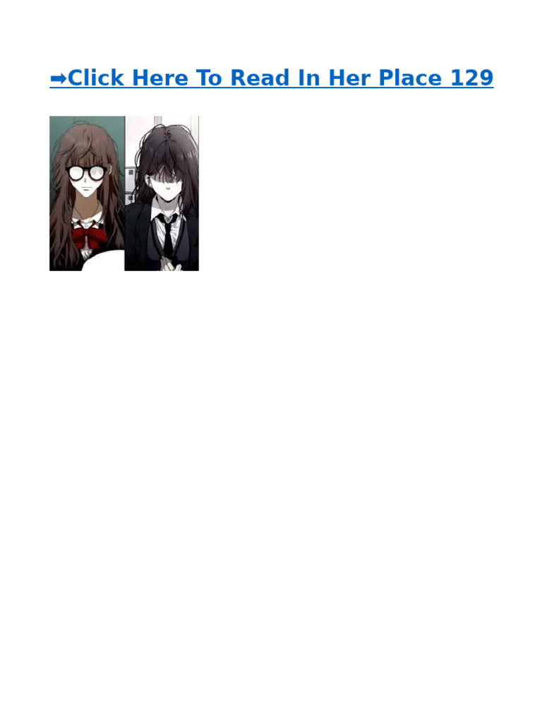 In Her Place 129 Chapter Manhwa (Read Now) in English | PDF