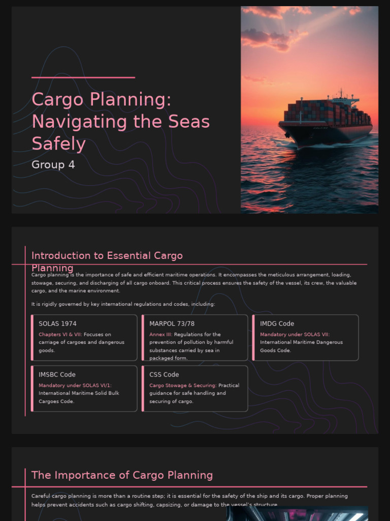 Essential Cargo Planning for Safety | PDF | Dangerous Goods | Cargo