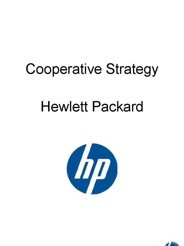 Cooperative Strategy Hewlett Packard | PDF | Hewlett Packard | Desktop ...