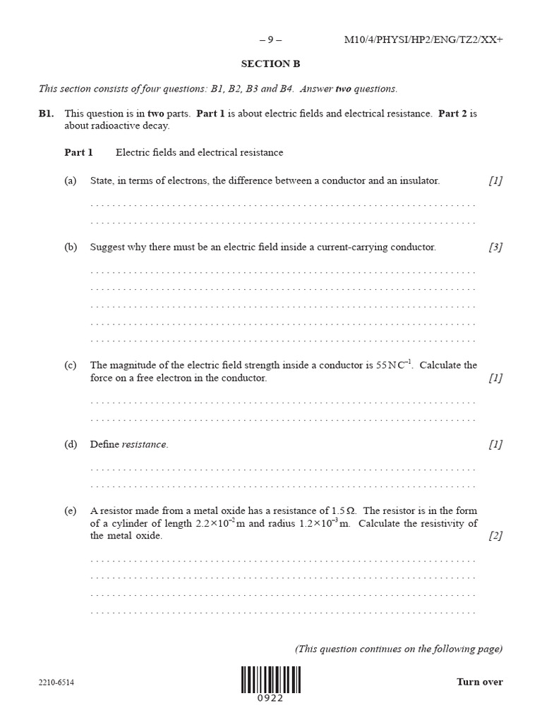 Electric Field SQ | PDF | Resistor | Electrical Conductor