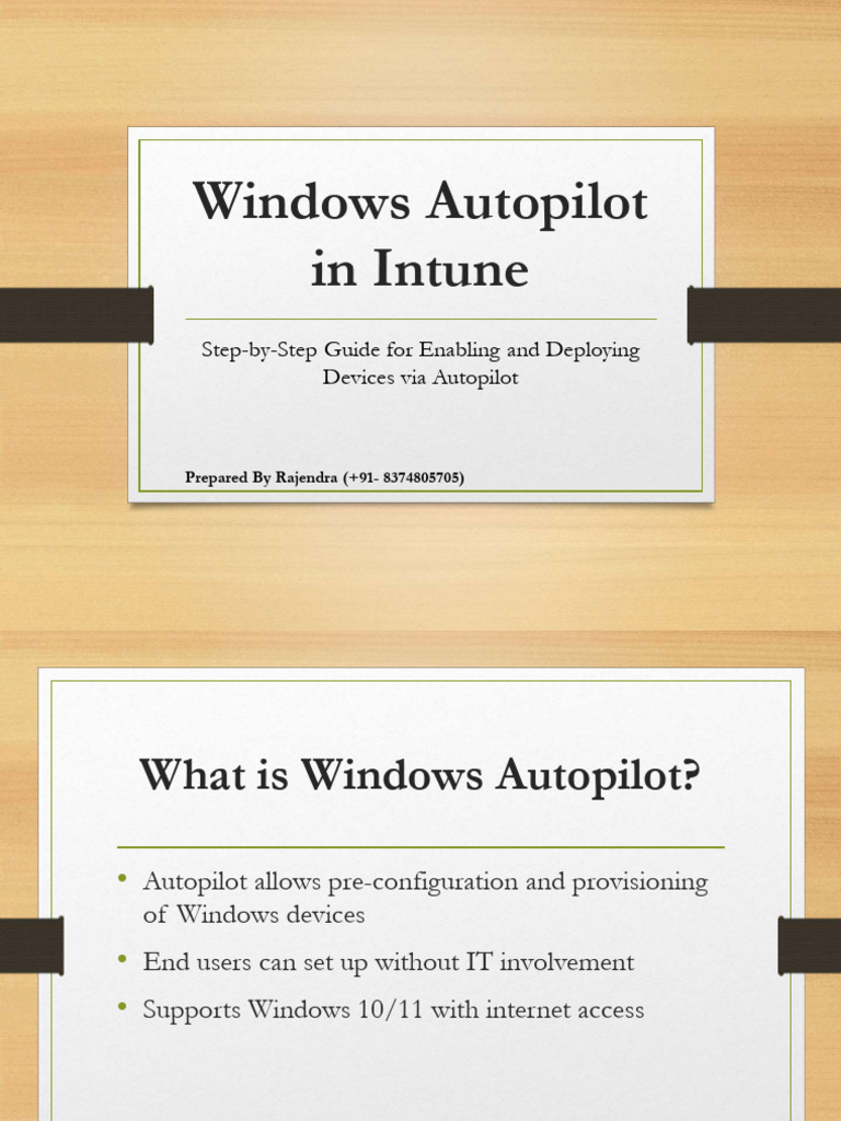 Intune Windows AutoPilot | PDF | Microsoft Windows | Windows 10