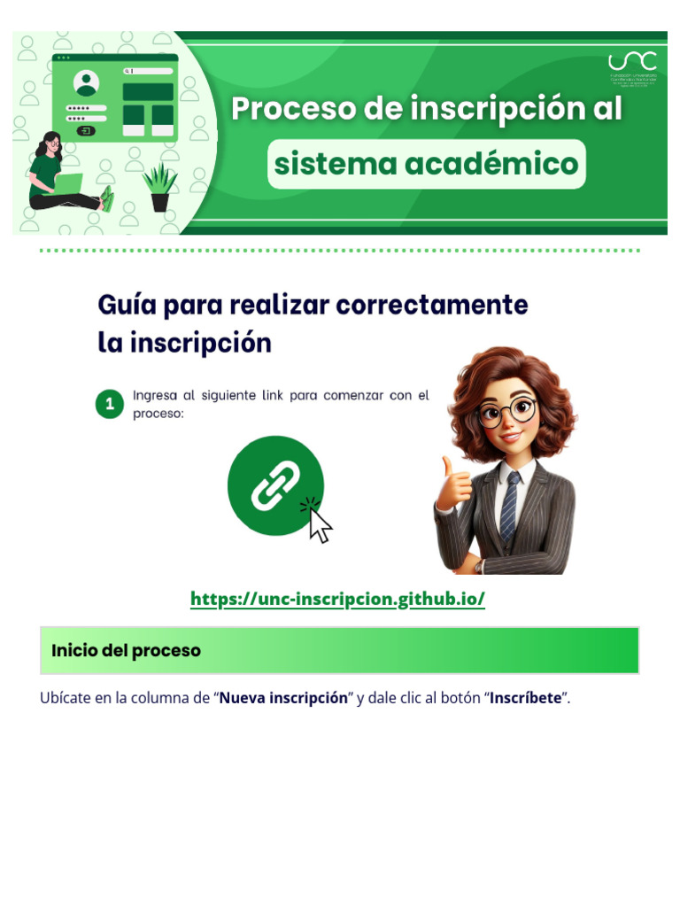 Inscripciones en UNC: Guía Paso a Paso | PDF