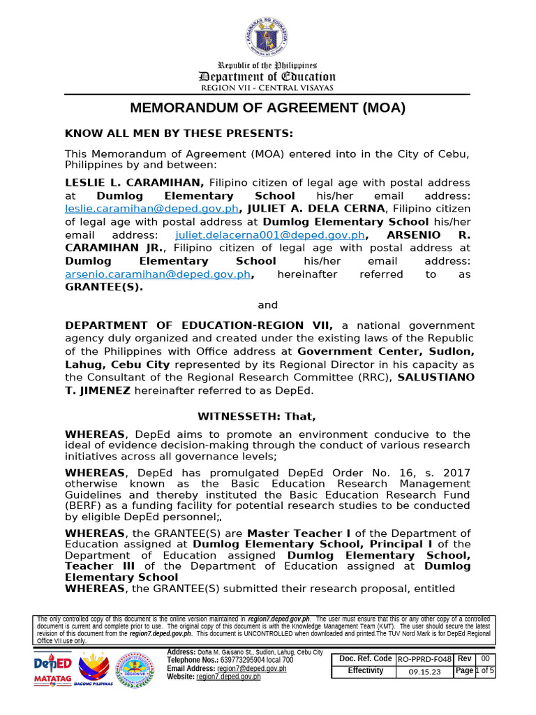 Moa Sdo Talisay Caramihan L. Caramihan A. Cerna 1 | PDF | Plagiarism
