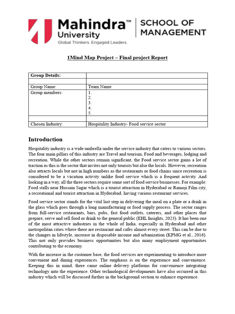Food Service Sector IoT Innovations Report | PDF | Internet Of Things ...