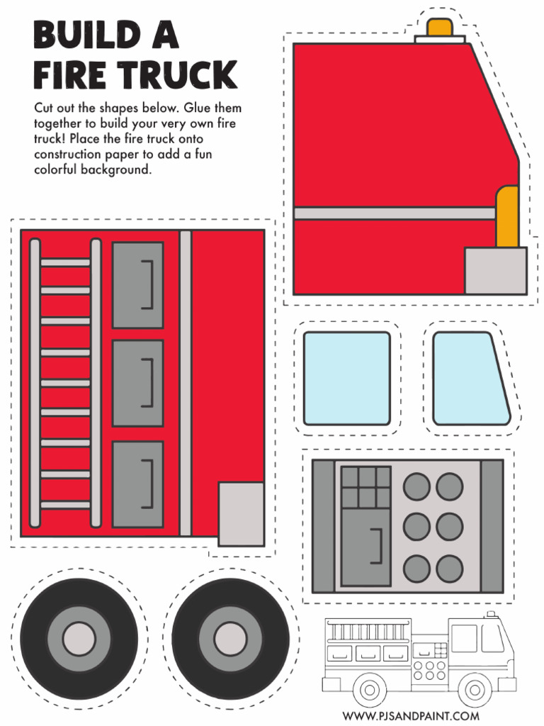 Build A Fire Truck Color | PDF