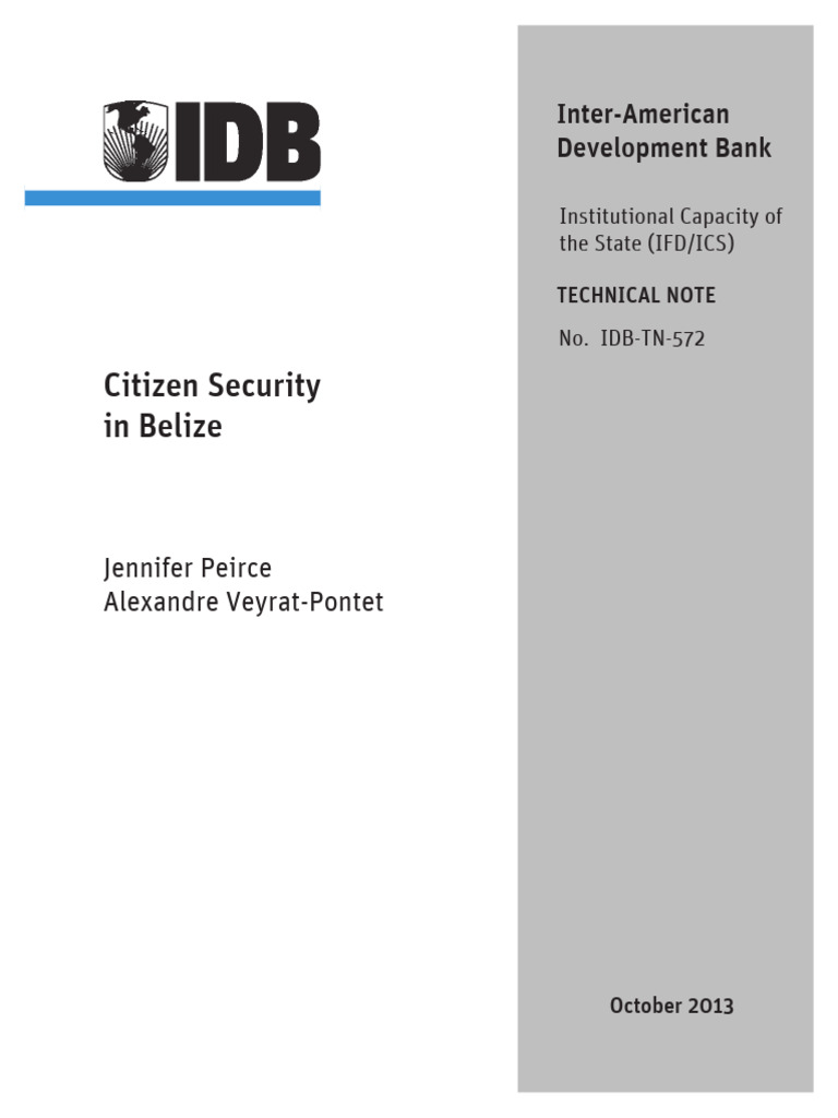 Citizen Security in Belize | PDF | Prison | Violence