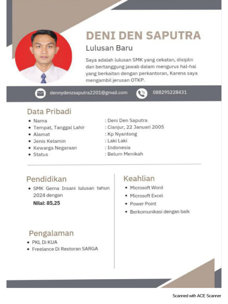 CV - Deni Den Saputra | PDF