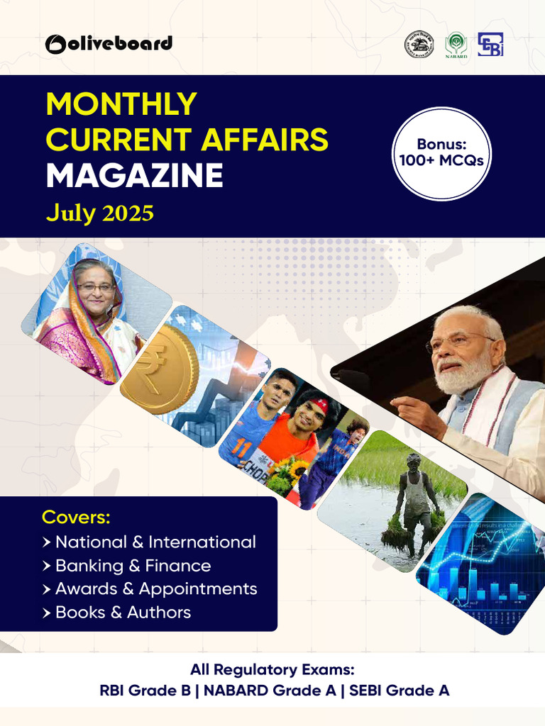 July 2025 Current Affairs Highlights | PDF | Capital Gains Tax | Bioenergy