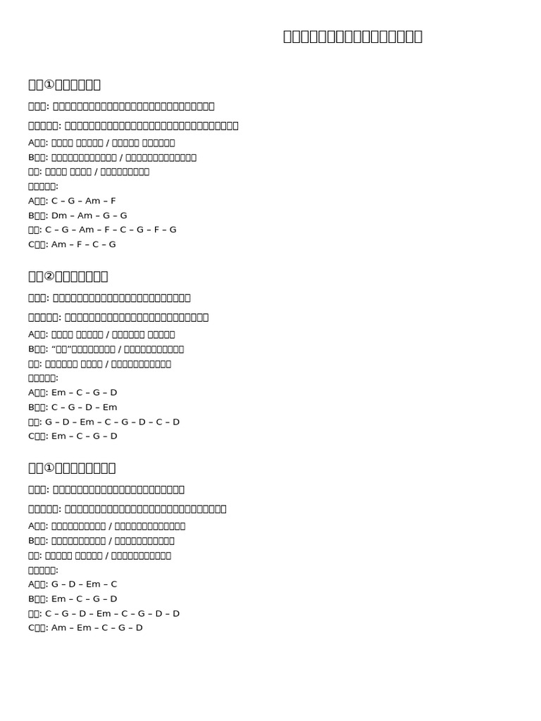 Koukou Band Lyrics Complete | PDF