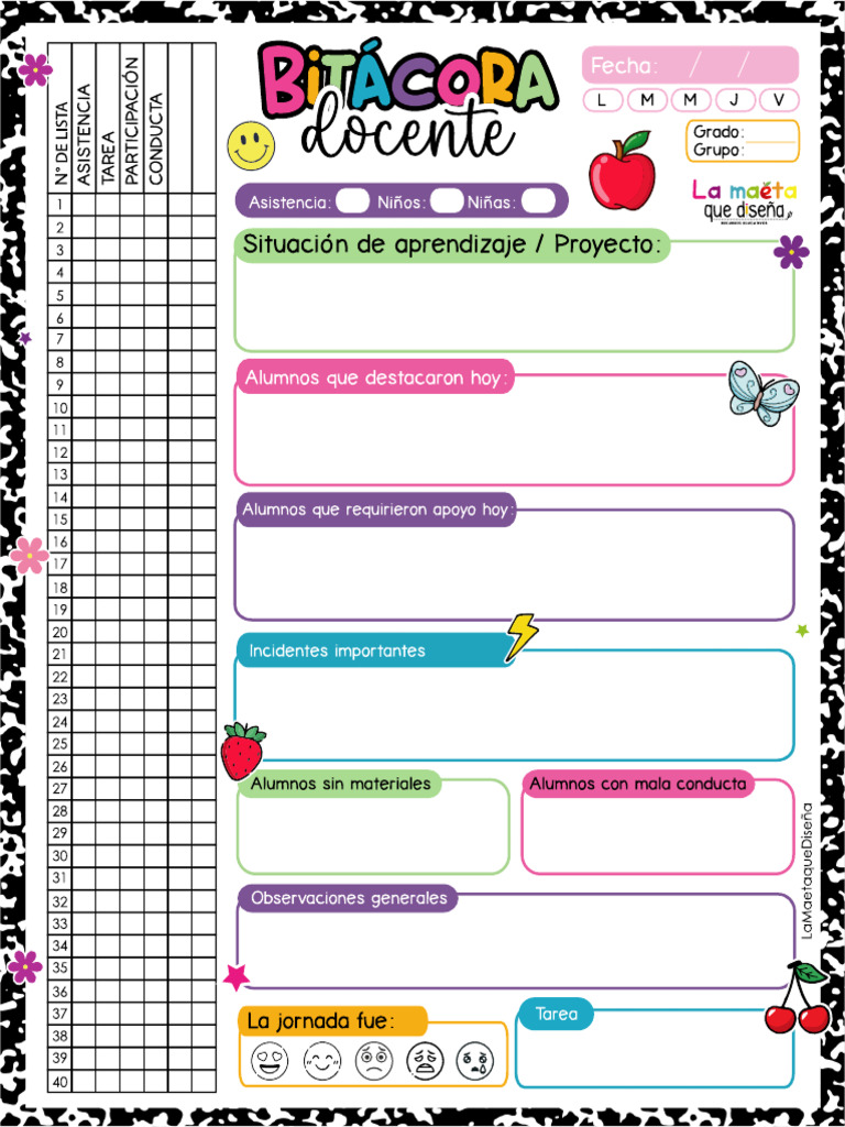 Bitácora Composition Book - LaMaetaqueDiseña - PDF Versión 1 | PDF