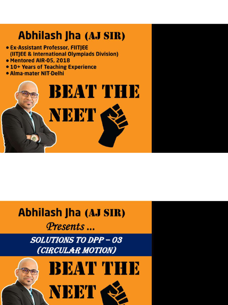 Ch-Circular Motion DPP-03 Discussion Notes | PDF