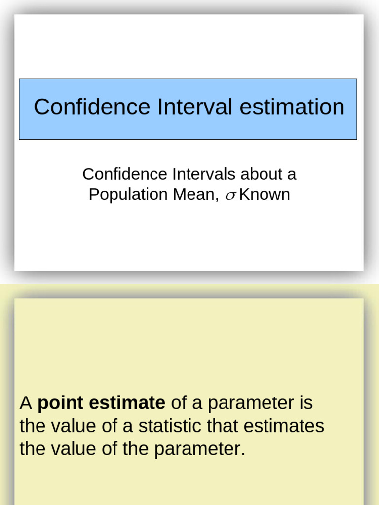 Confidence Interval Estimation Explained | PDF | Confidence Interval ...