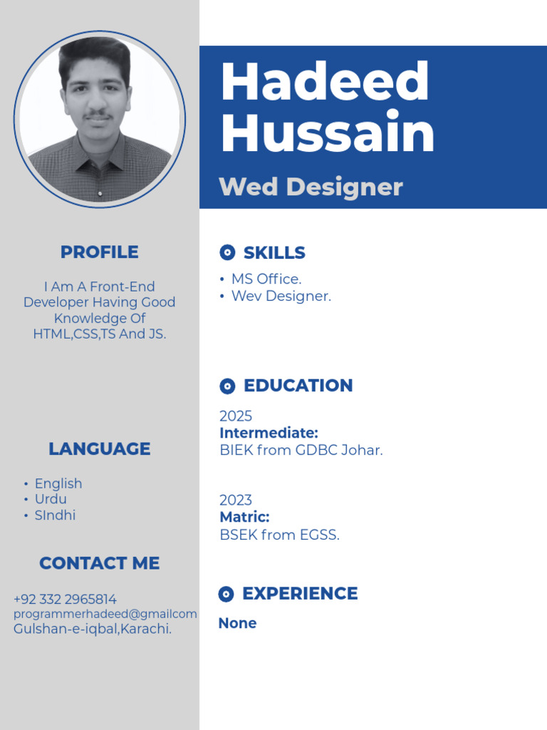 Hadeed CV | PDF