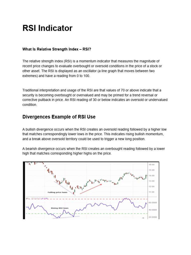 RSI: Overbought and Oversold Signals | PDF