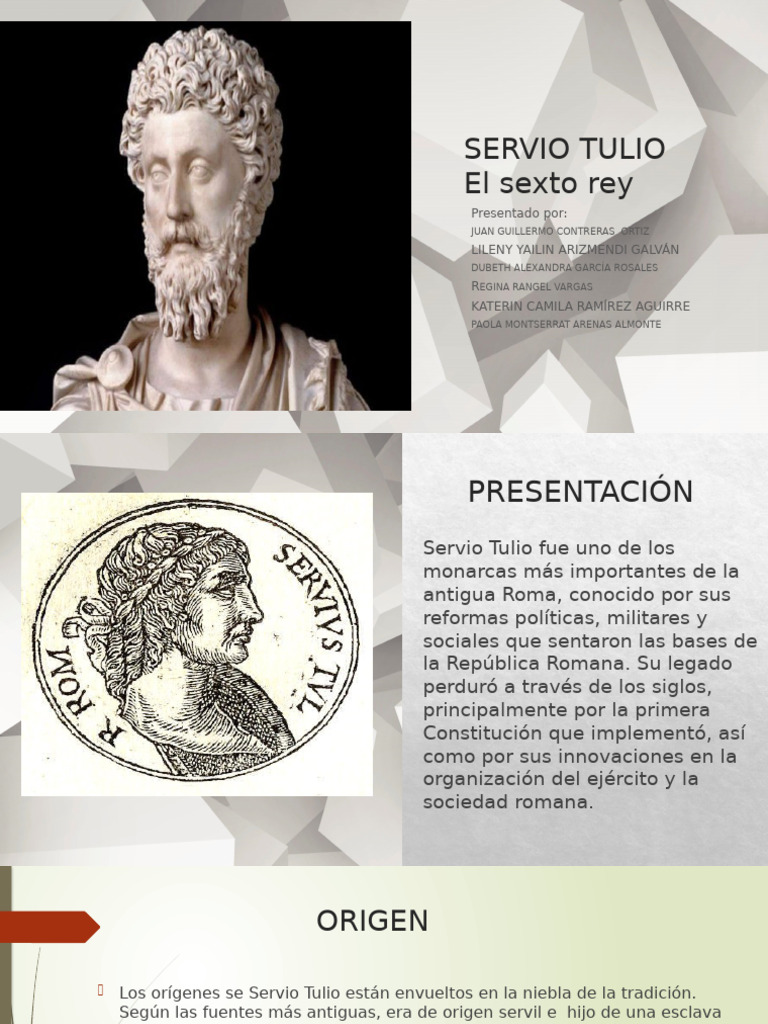 Servio Tulio El Sexto Rey | PDF | Roma antigua | Europa antigua