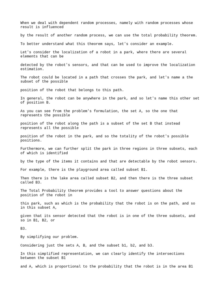 Total Probability Theorem Explained | PDF | Probability | Probability ...