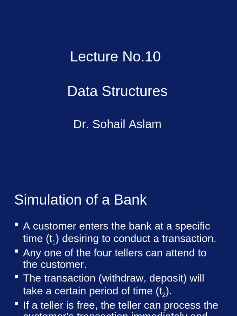 Data Structures - CS301 Power Point Slides Lecture 10 (2) | PDF | Queue (Abstract Data Type ...