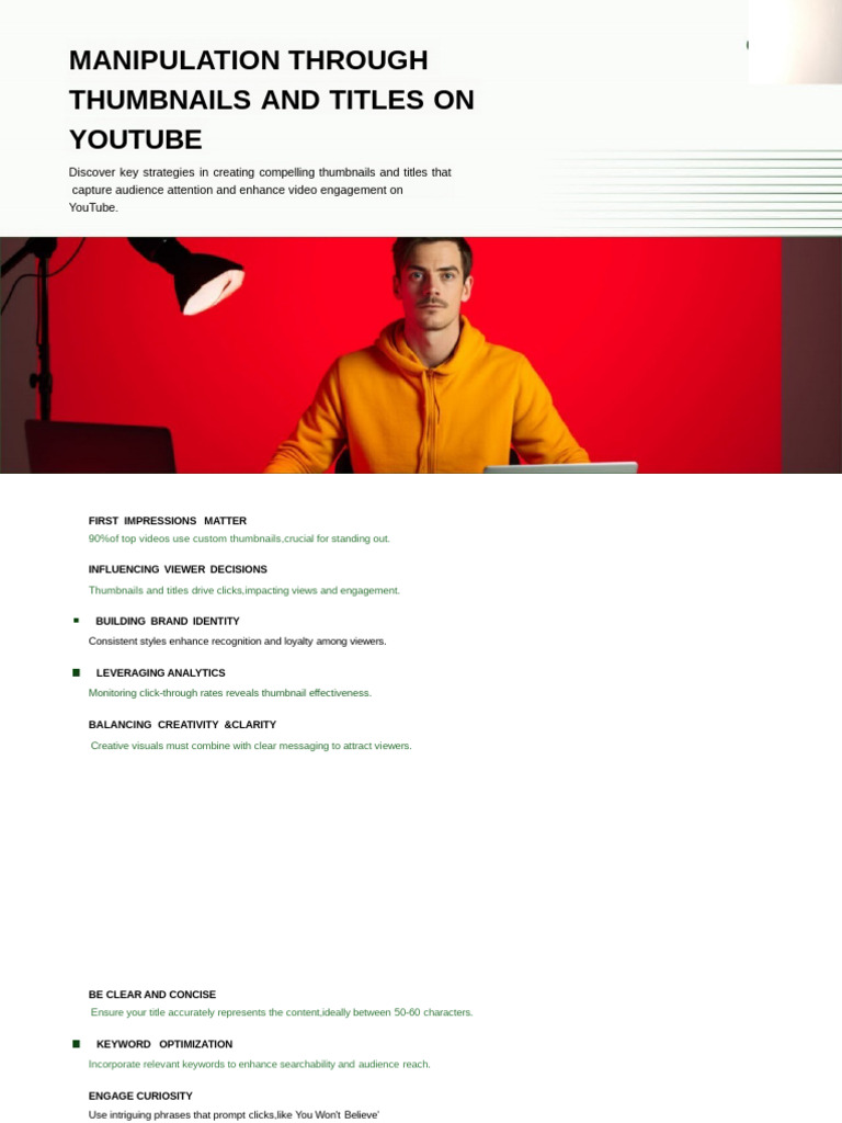 YouTube Thumbnails & Titles Guide | PDF | Analytics | Cognition