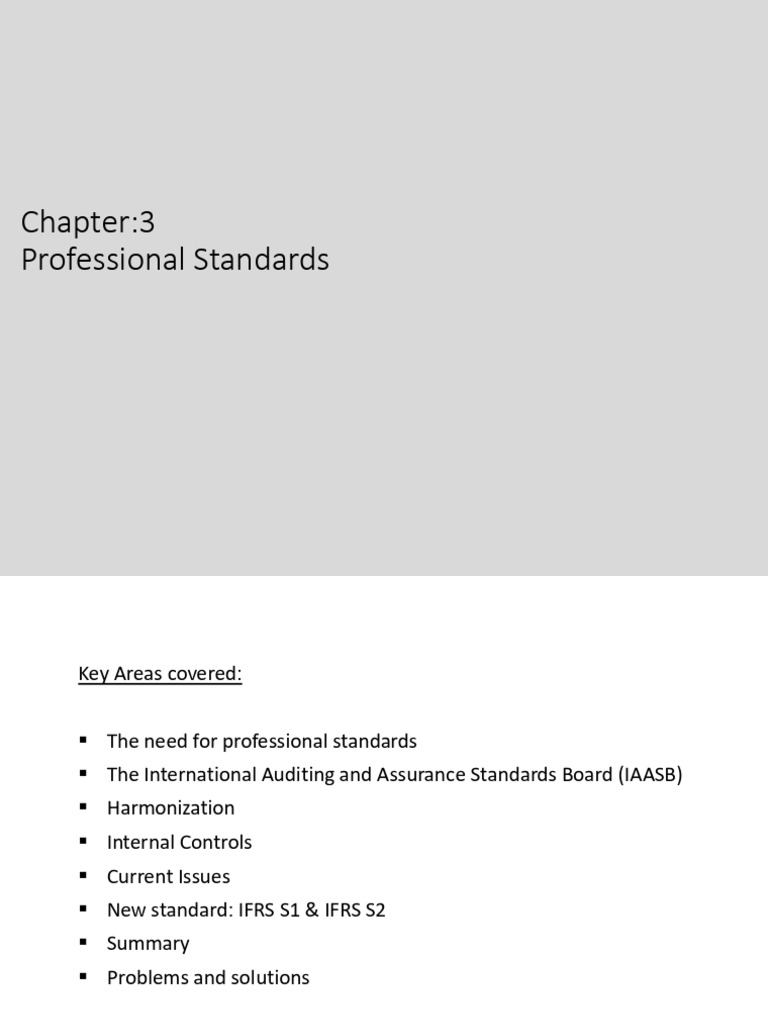 Chapter3 Professional Standards | PDF | Audit | Internal Control