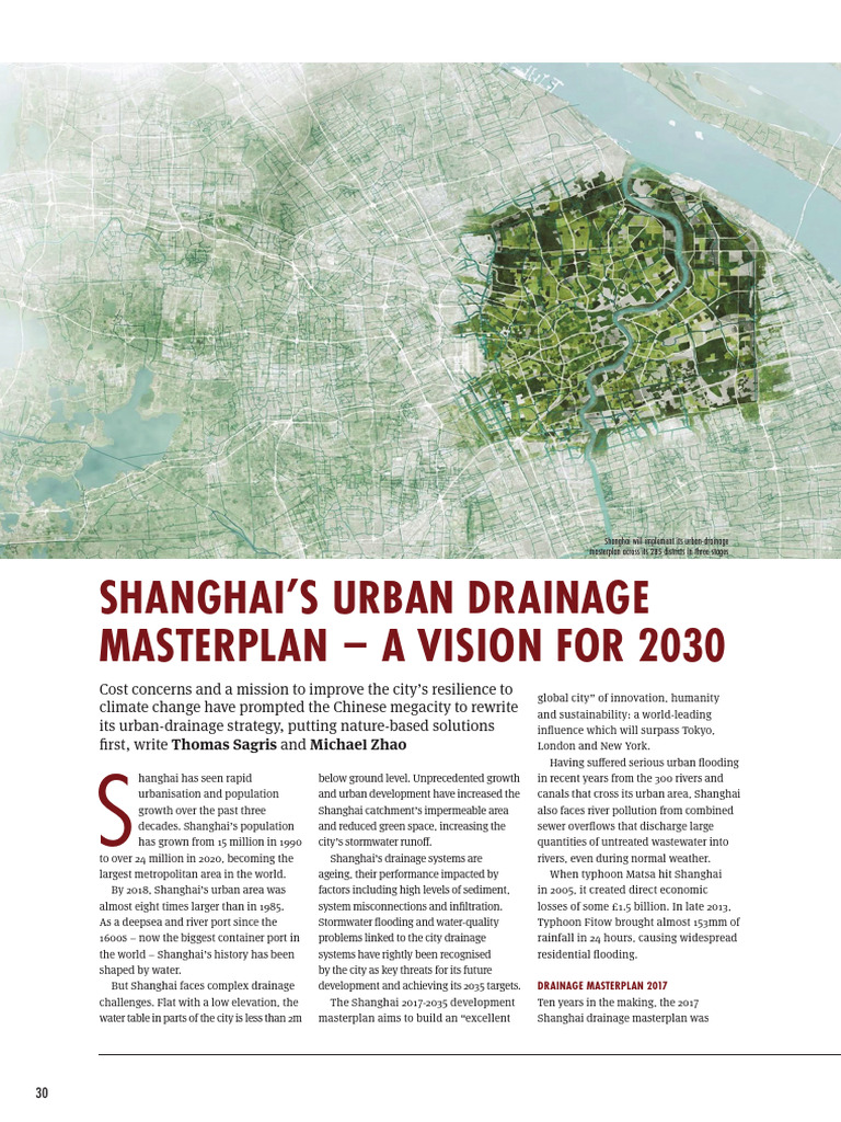Shanghai's Urban Drainage Masterplan - A Vision For 2030 | PDF ...