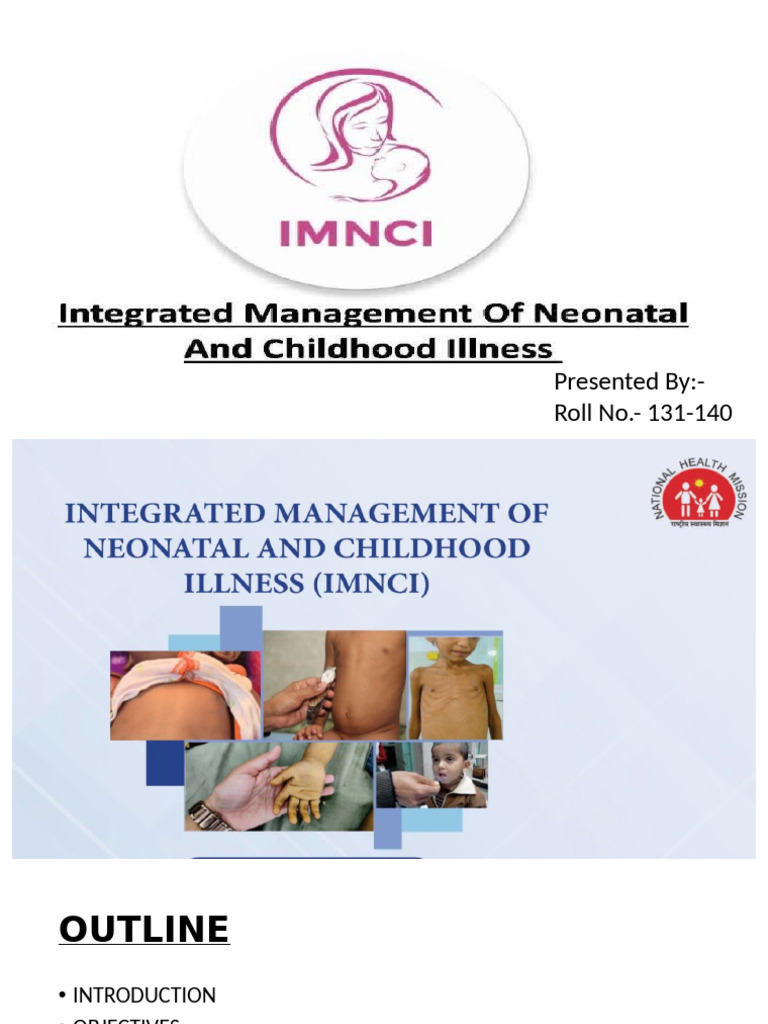 IMNCI - PPTX Final SA - pptx2 (1) - 1 | PDF | Diarrhea | Human Feces