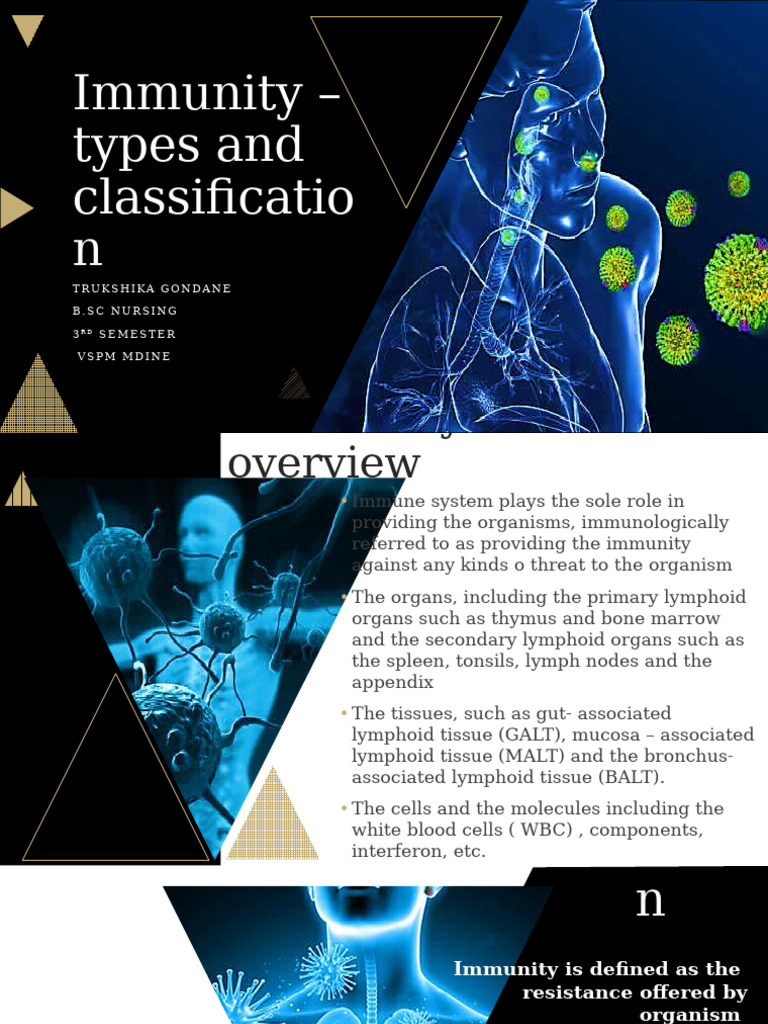 Types and Classification of Immunity | PDF | Immune System | Adaptive ...