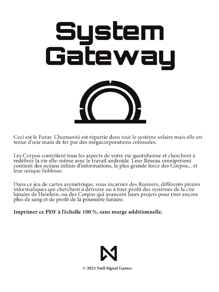 SystemGatewayFrench-A4 Printable Sheets 3x | PDF